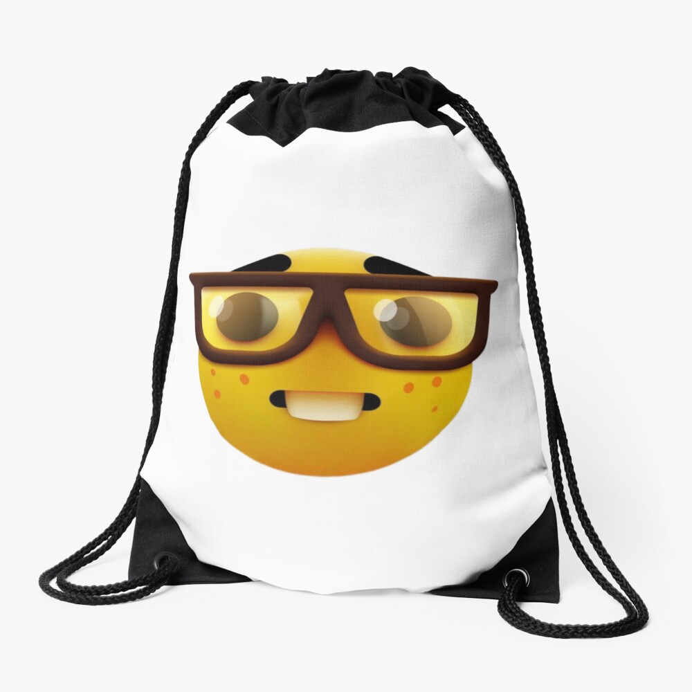 "GOOFY AHH, nerd emoji" Drawstring Bag for Sale by Shrewd-Mood | Redbubble