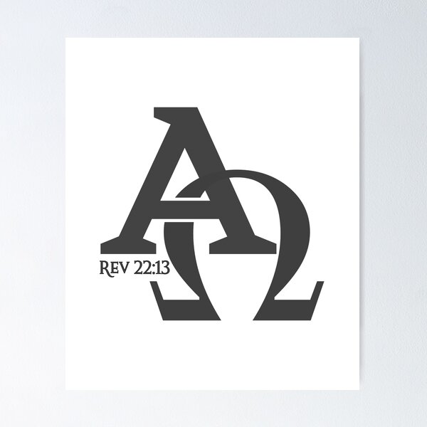 "Christian Design - Alpha and Omega, the Greek Letters A and Z" Poster ...