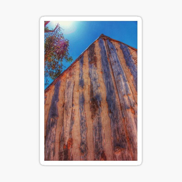 "Rusty Vintage House Wall" Sticker by StrawveweStudio | Redbubble