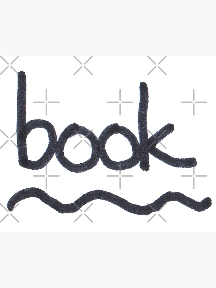 "word book | word book lettering" Sticker for Sale by lausn | Redbubble