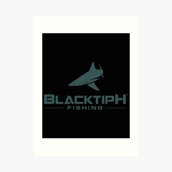 "blacktiph fishing logo" Art Print for Sale by BourbonNoon | Redbubble