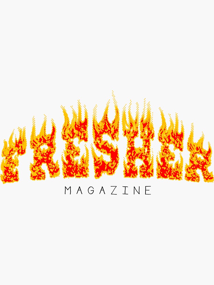 "Fresher logo" Sticker for Sale by BandEllington | Redbubble