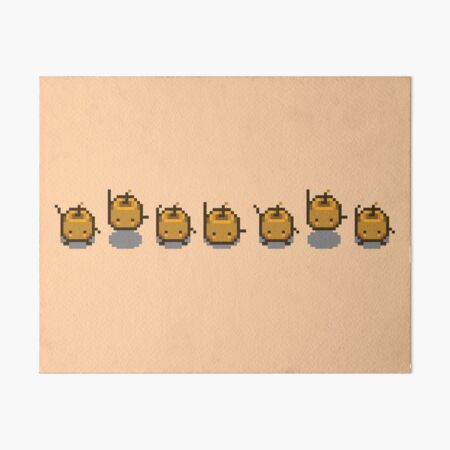 "Stardew Valley Orange Junimo Waving" Art Board Print by aiya-pixels ...