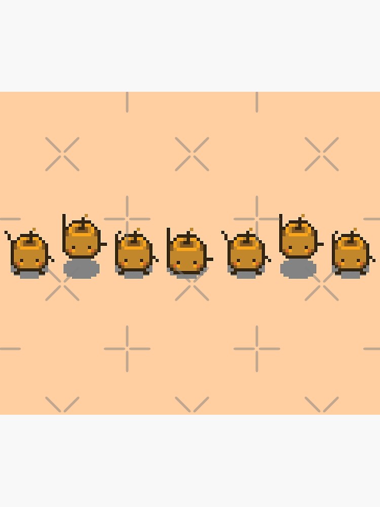 "Stardew Valley Orange Junimo Waving" Poster for Sale by aiya-pixels ...