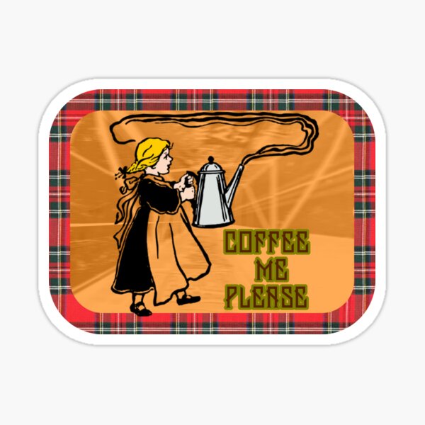 "coffee me please" Sticker for Sale by 2p3psinc | Redbubble