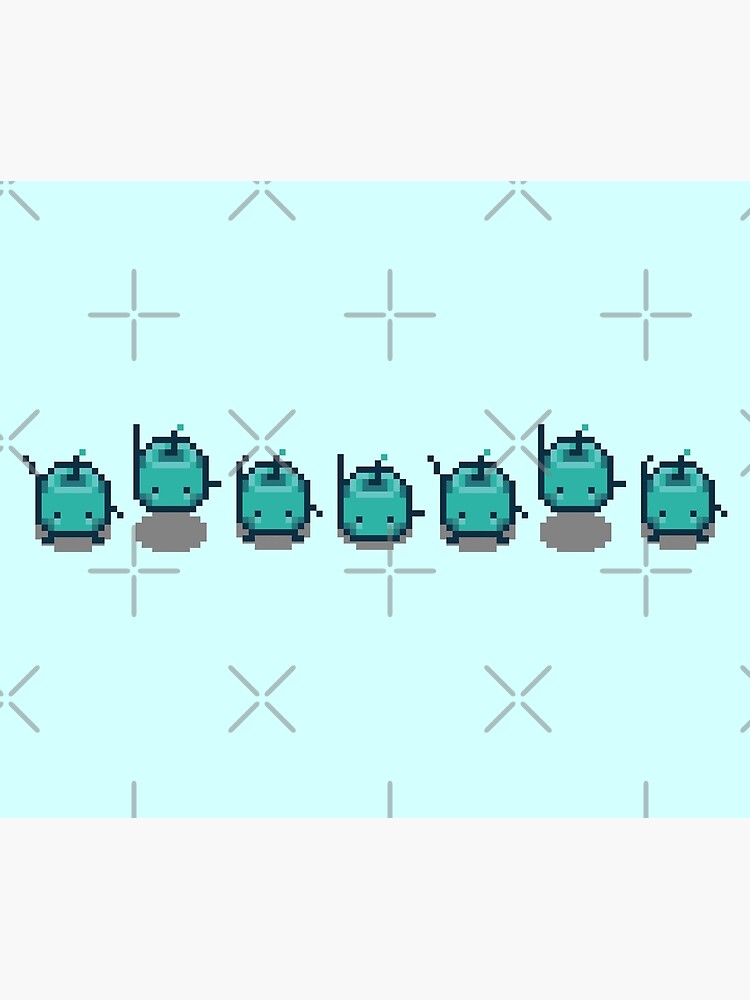 "Stardew Valley Blue Junimo Waving" Poster for Sale by aiya-pixels ...