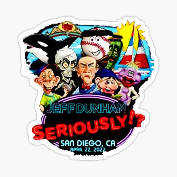 "Jeff Dunham San Diego, CA (2022)" Sticker by soul324 | Redbubble