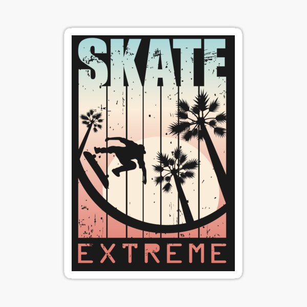 "Skateboarding EXTREME" Sticker by Emil1993 | Redbubble