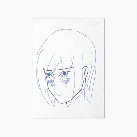 "Crying girl" Art Board Print by EA01746 | Redbubble