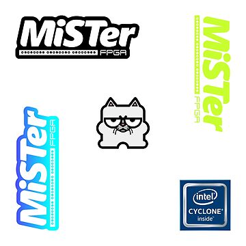 "MiSTer FPGA Sticker or Magnet Pack 01" Sticker for Sale by RubenCRM ...