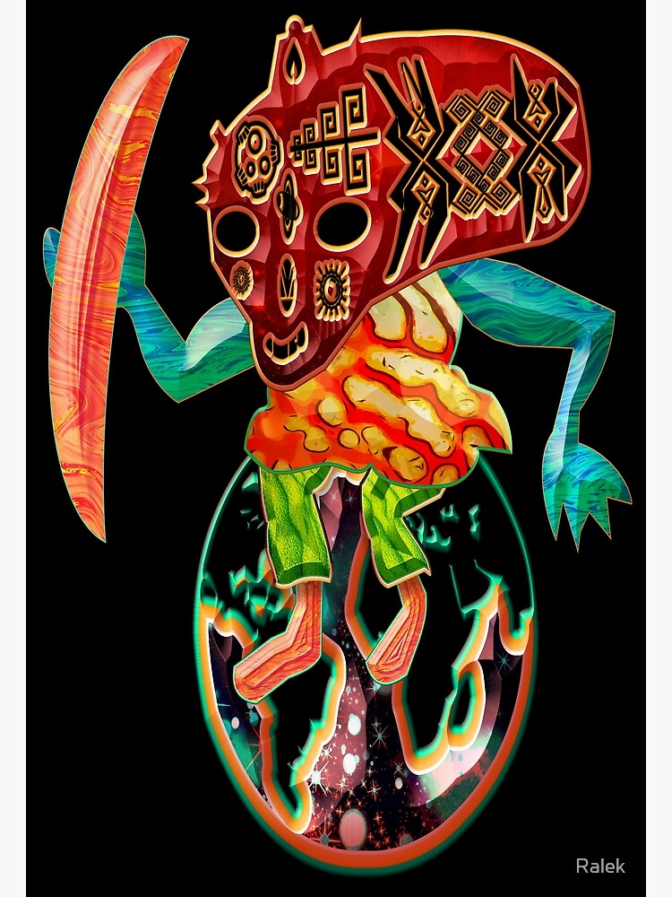 "COSMOS ZOMBIE CRUNCHES PLANET - SITTING ZOMBIE MOON HAND" Poster for ...