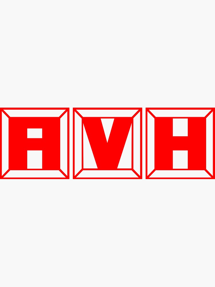 Pegatina «AVH - Editora VHS Argentina - Logo» de ArchivoHumano | Redbubble
