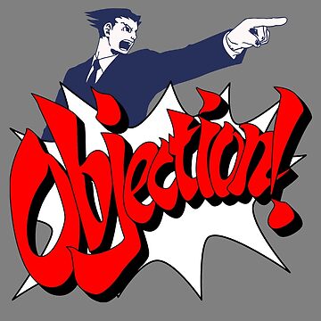 "Objection" Sticker for Sale by JDNoodles | Redbubble