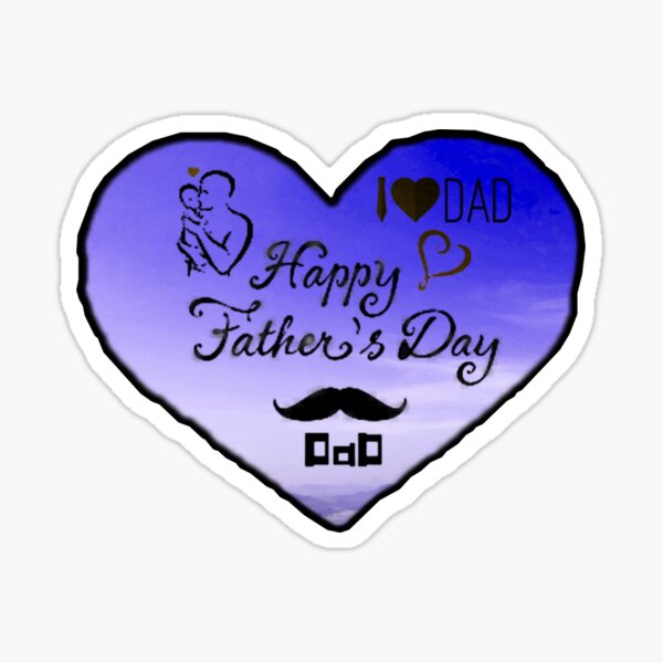 "I love you dad" Sticker by SuperMad-Shop | Redbubble