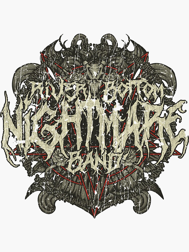 "Riverbottom nightmare band" Sticker for Sale by JosephRonzano | Redbubble