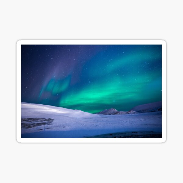 "Aurora borealis " Sticker by SolidShop | Redbubble