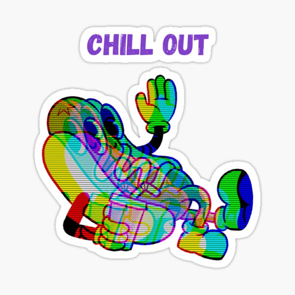 "Chill Out" Sticker for Sale by sebastiano01 | Redbubble