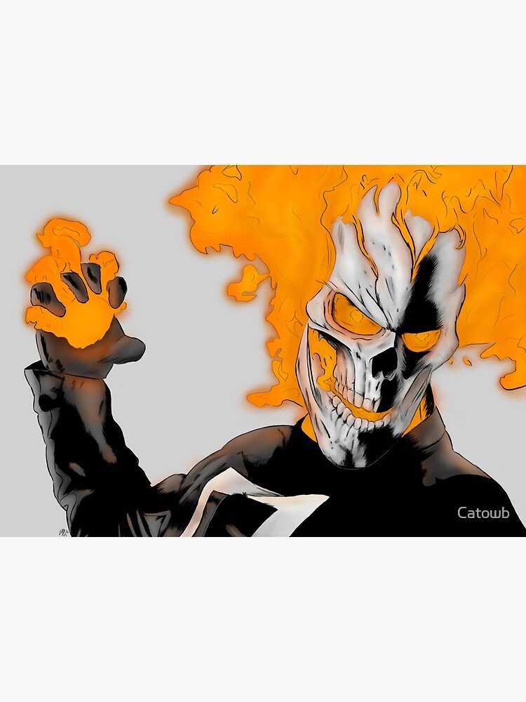 "Ghost Rider" Sticker for Sale by Catowb | Redbubble