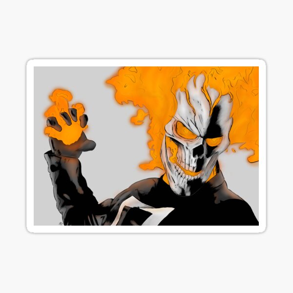 "Ghost Rider" Sticker for Sale by Catowb | Redbubble