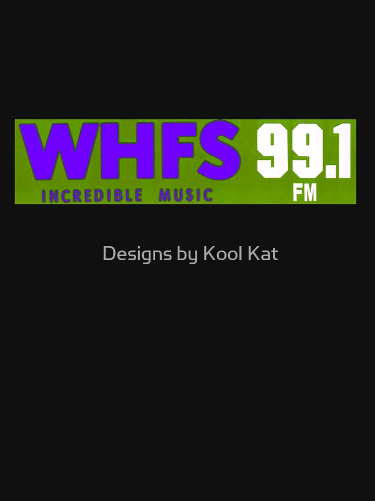 "WHFS 99.1FM Alternative Radio Station Bumper Sticker Design" T-shirt ...