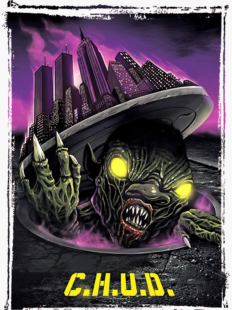 "CHUD horror movie " Sticker by CarolJonesd | Redbubble