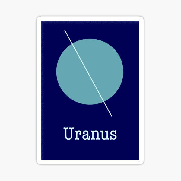 "Uranus" Sticker by Lennox-lou | Redbubble