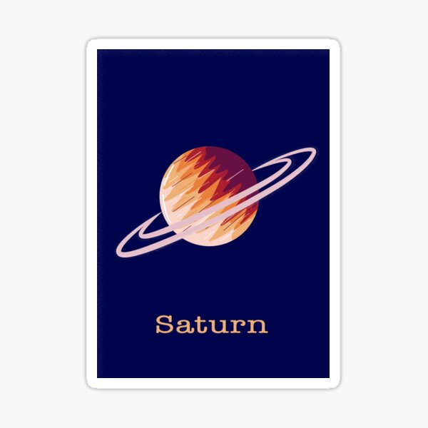 "Saturn" Sticker by Lennox-lou | Redbubble