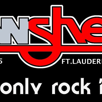 "WSHE FM 103.5 She's Only Rock 'N Roll" Sticker for Sale by Designs by ...