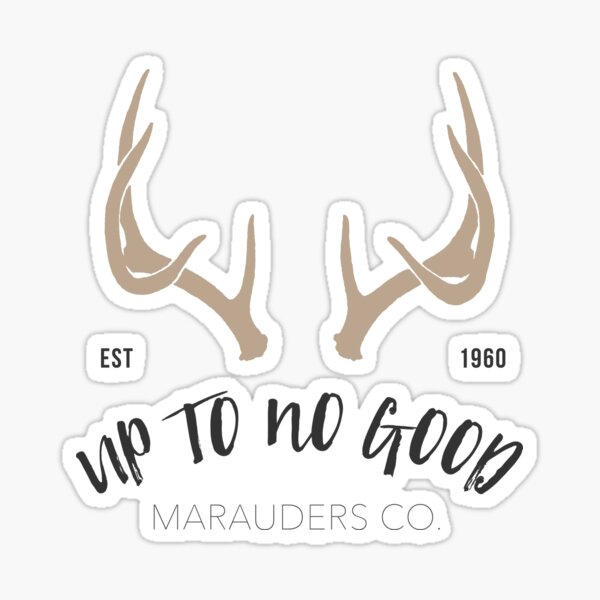"Up to no good" Sticker for Sale by Littlezilla | Redbubble