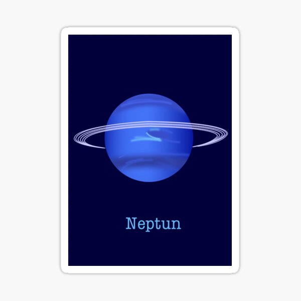 "Neptune" Sticker by Lennox-lou | Redbubble