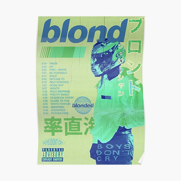 Frank Ocean Blonde Album Poster For Sale By Lgsketches Redbubble