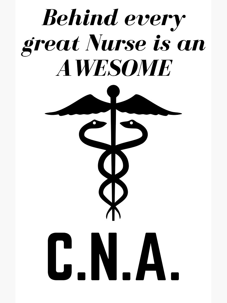 "CNA - Black Lettering" Sticker by zachosz | Redbubble