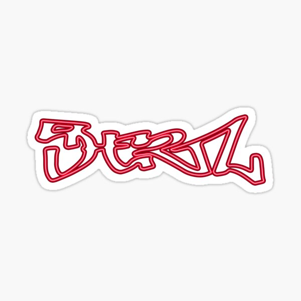 "5 HERTZ TAG LOGO. NEON SIGN STYLE. RED" Sticker by 5hertz | Redbubble