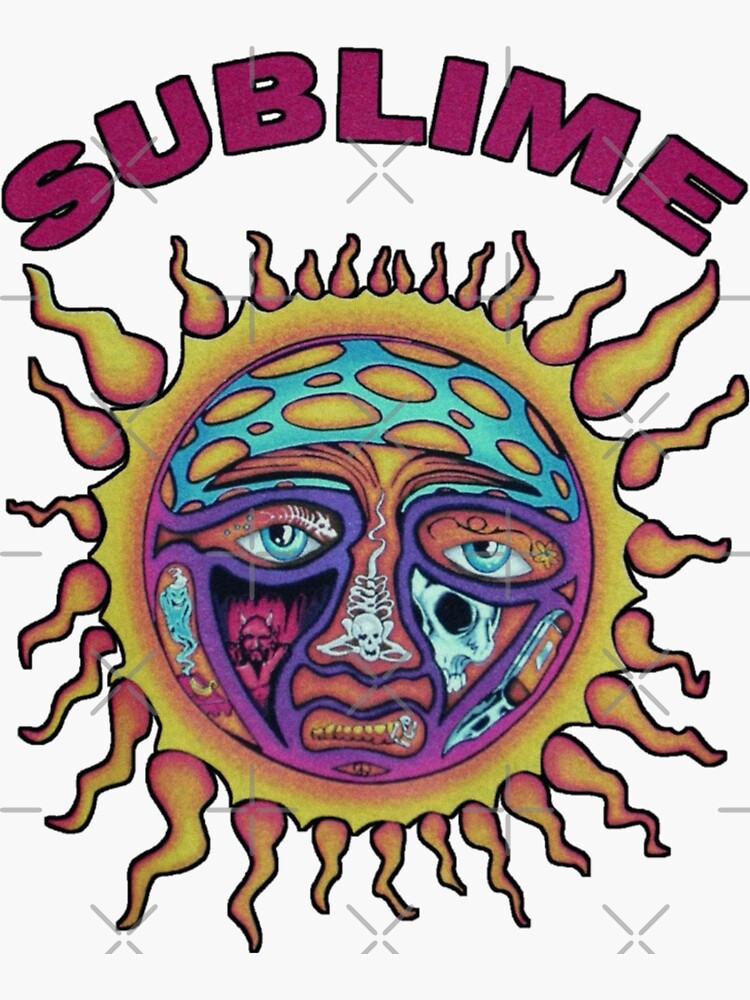 "Sublime Sun Vintage Art Long Beach California" Sticker by Hudastar ...