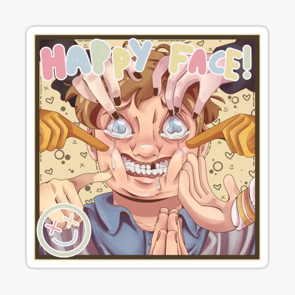 "Happy Face! - Patton Sanders" Sticker for Sale by itsabelle-arts ...