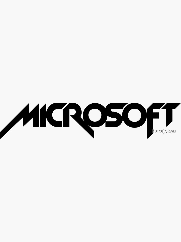 "microsoft metal" Sticker for Sale by harajokeu | Redbubble