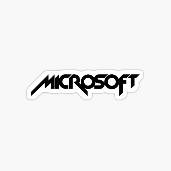 "microsoft metal" Sticker for Sale by harajokeu | Redbubble