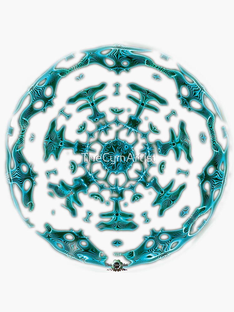 "Cymatic Circles 2" Sticker by TheCymArtist | Redbubble