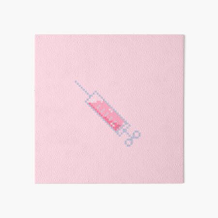 "Pink Syringe Pixel Art" Art Board Print by omarshdesigns | Redbubble