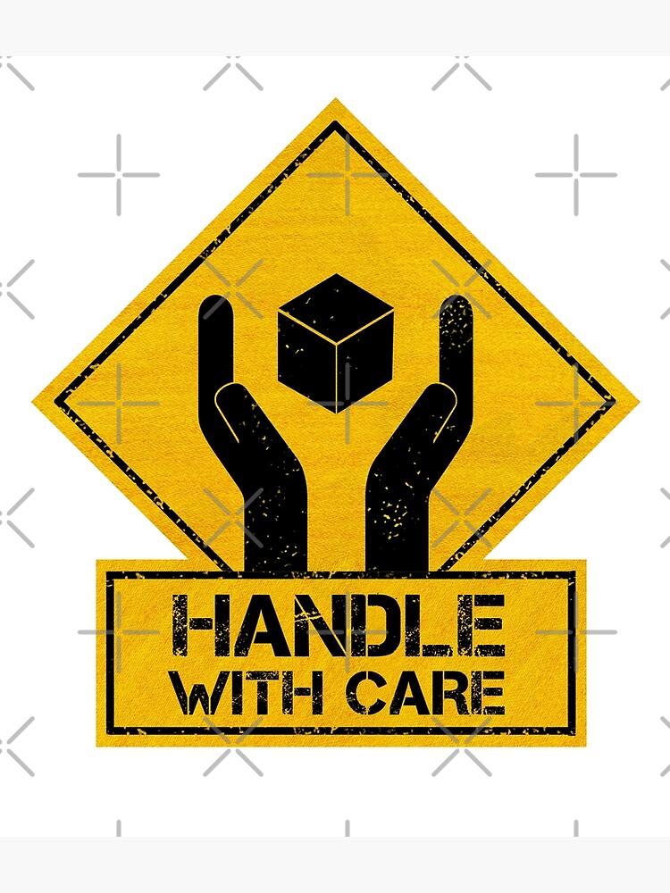 "Handle with care" Poster for Sale by Sundaymarket | Redbubble