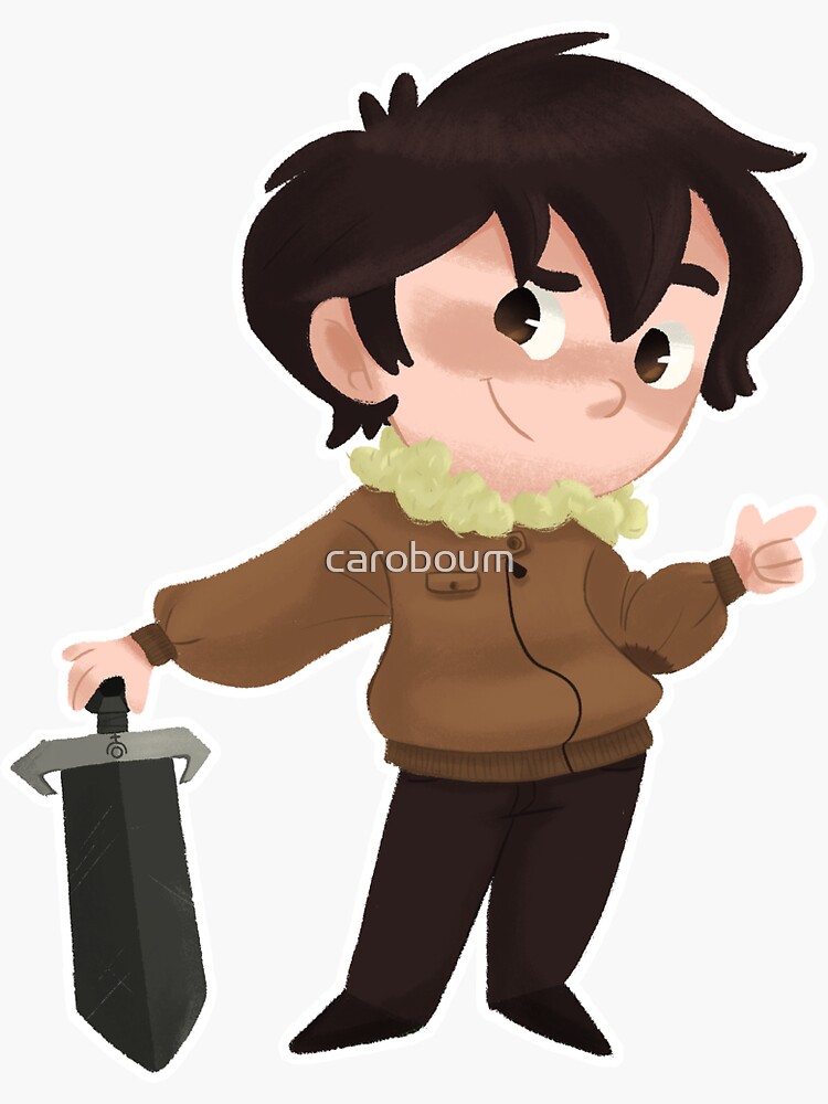 "Death Boy" Sticker by caroboum | Redbubble