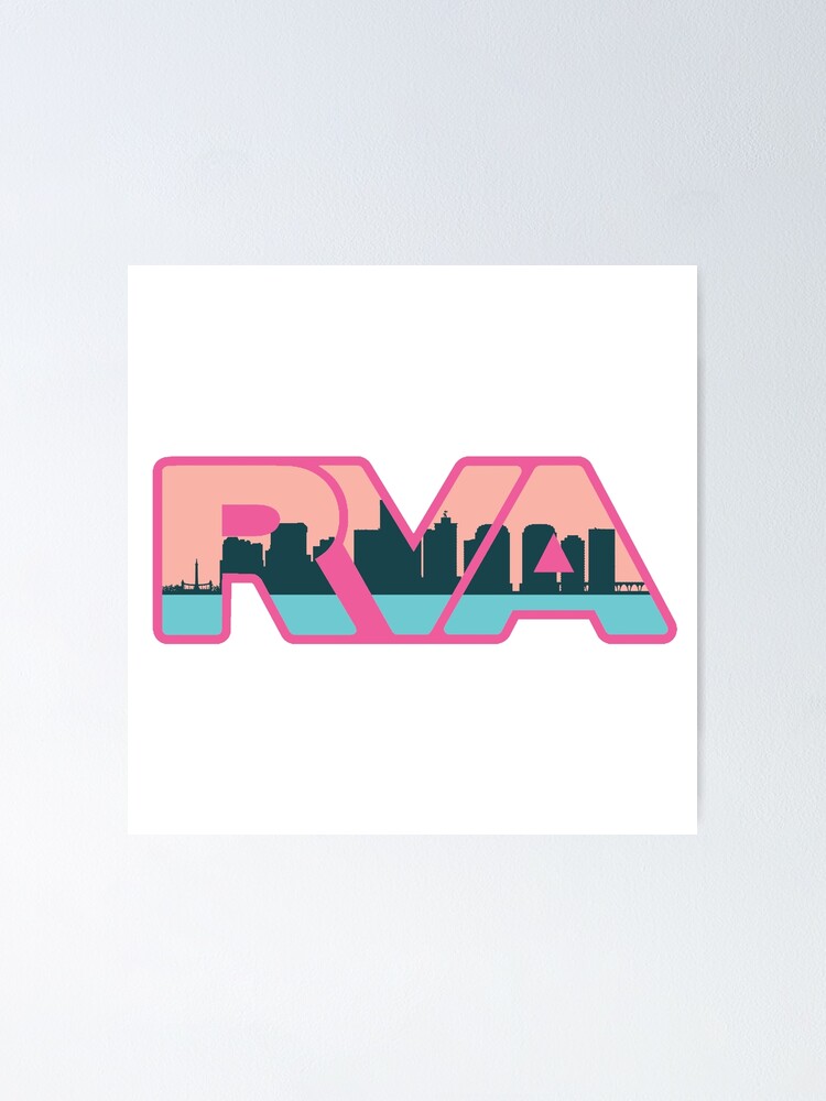 "RVA Richmond VA Logo" Poster by janieholstenart | Redbubble