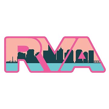 "RVA Richmond VA Logo" Sticker for Sale by janieholstenart | Redbubble