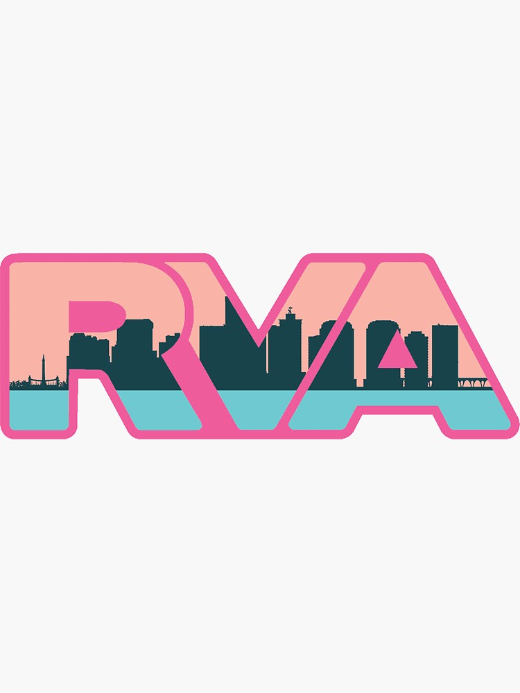 "RVA Richmond VA Logo" Sticker for Sale by janieholstenart | Redbubble