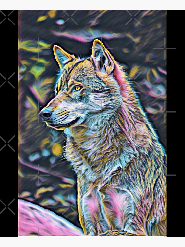 "Enchanted Wolf" Poster for Sale by lynxMotivation | Redbubble