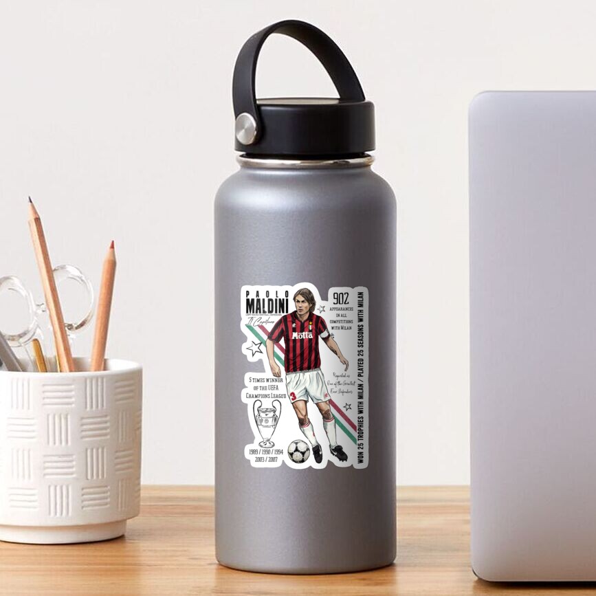 "Maldini - ll Capitano" Sticker by Virtual-Player | Redbubble