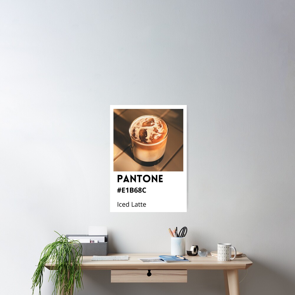 "Pantone Iced Latte" Poster for Sale by knightkid3 | Redbubble