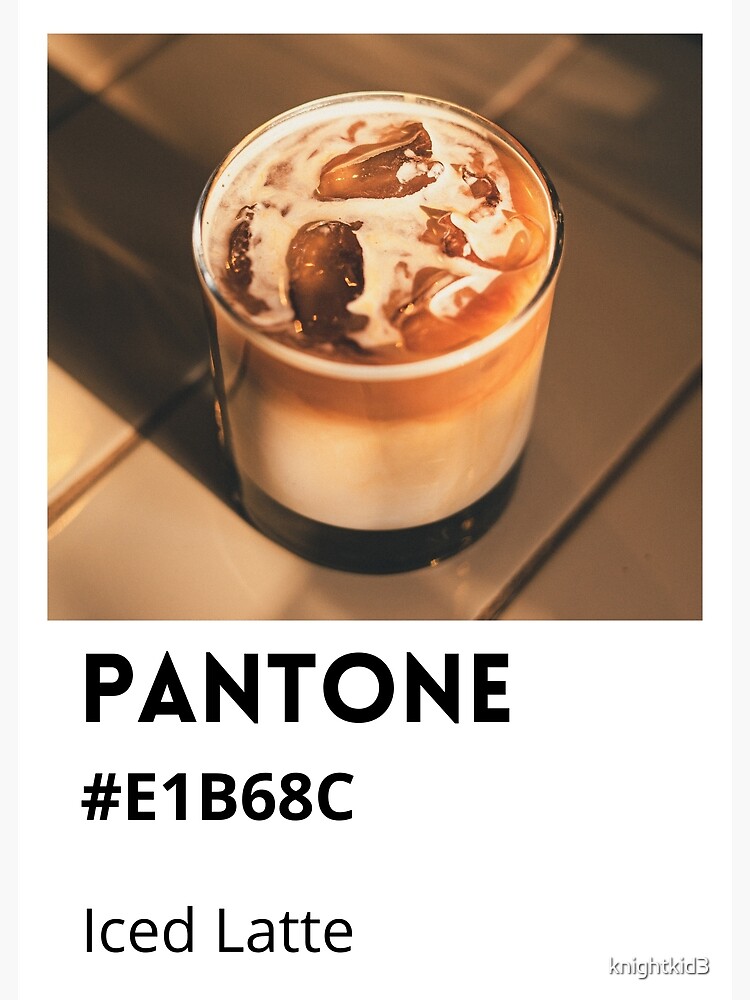 "Pantone Iced Latte" Poster for Sale by knightkid3 | Redbubble