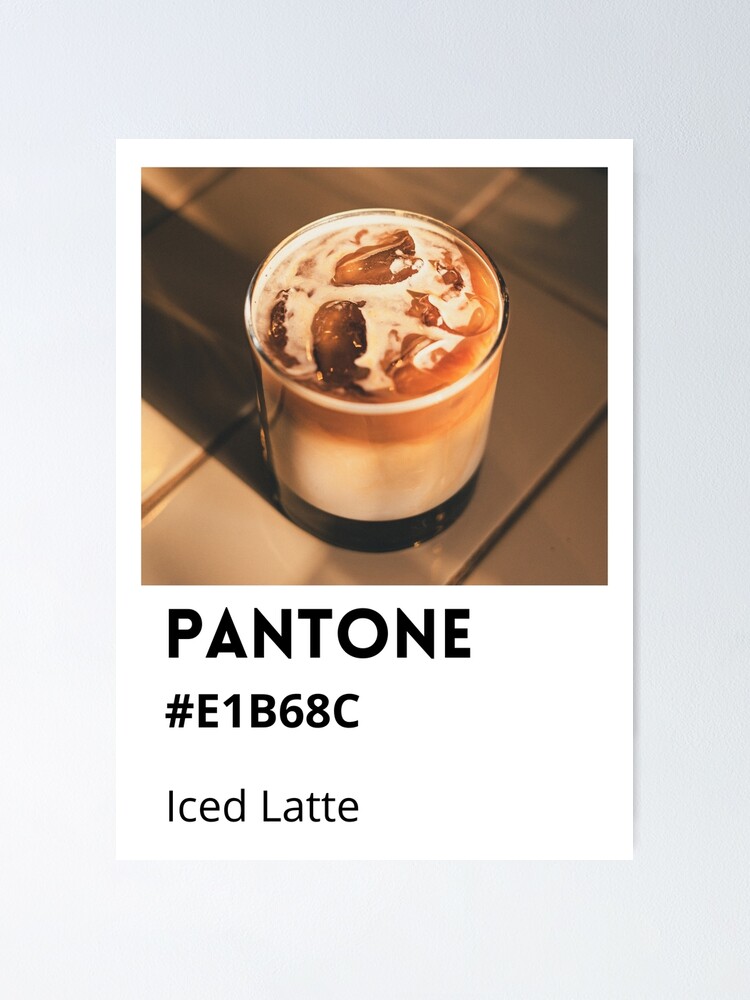 "Pantone Iced Latte" Poster for Sale by knightkid3 | Redbubble