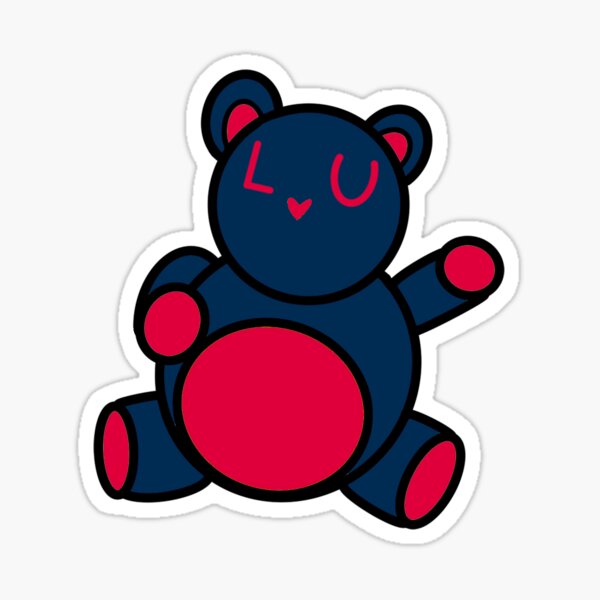 "LU Bubble Bear" Sticker by BubbleBearies | Redbubble